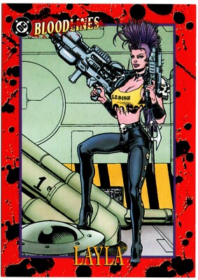 1993 DC Bloodlines - LAYLA - #55 Skybox Trading Card | eBay