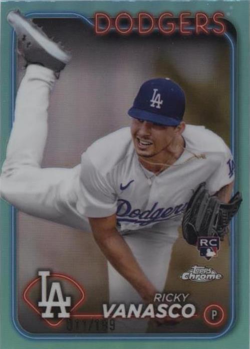 2024 Topps Chrome Update Series - Ricky Vanasco #USC60 Aqua Refractor ...