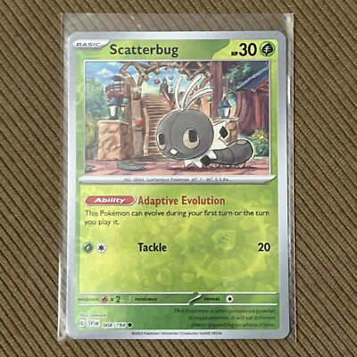 Pokemon TCG - Reverse Holo Scatterbug 8/198 - Scarlet & Violet 2023 | eBay