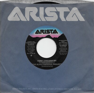 THE ALAN PARSONS PROJECT Don't Answer Me rare promo 45 | eBay
