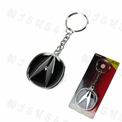 For Acura Logo DIE CAST Chrome Metal Key Fob Keyring Keychain Lanyard ...