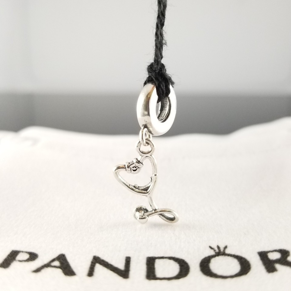 New Pandora Stethoscope Medical Doctor Nurse Silver Dangle Charm | eBay