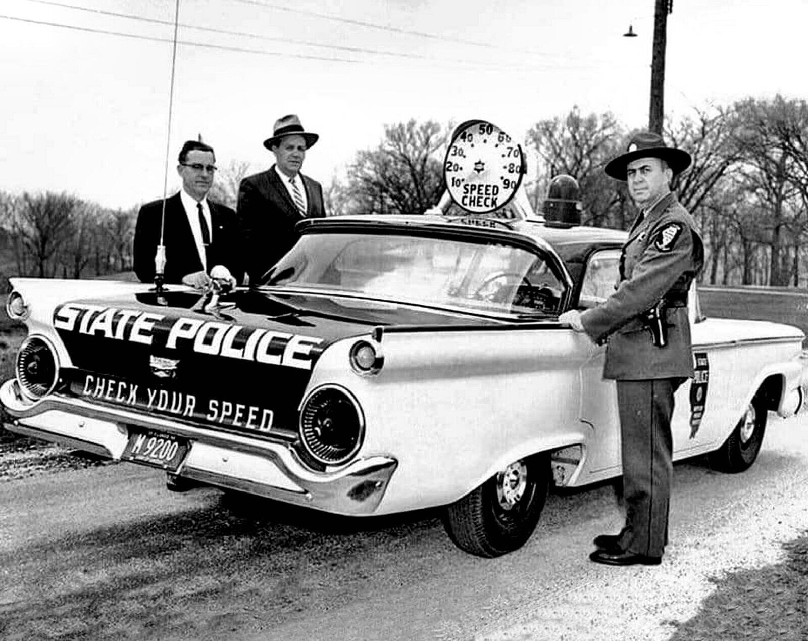 1959 FORD HIGHWAY PATROL POLICE CAR Classic Retro Vintage Poster Photo ...
