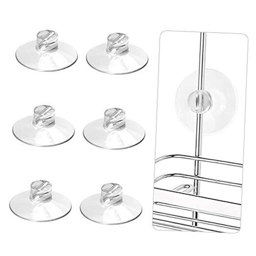 6Pcs Shower Caddy Connectors Suction Cups for Bathroom, Heavy Strength ...