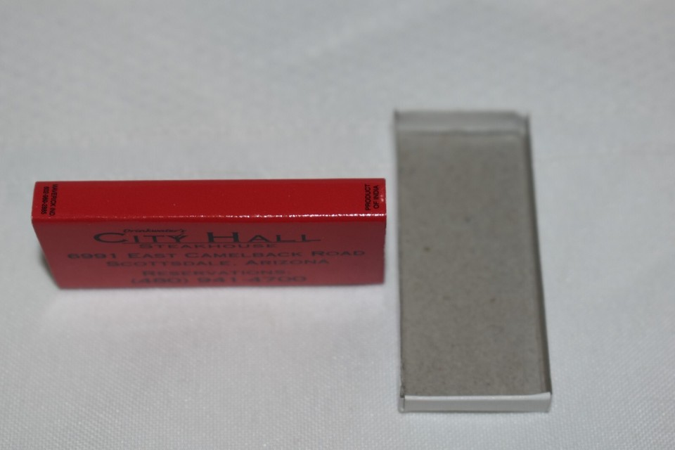 City Hall Steakhouse Scottsdale Arizona Restaurant Matchbox | eBay