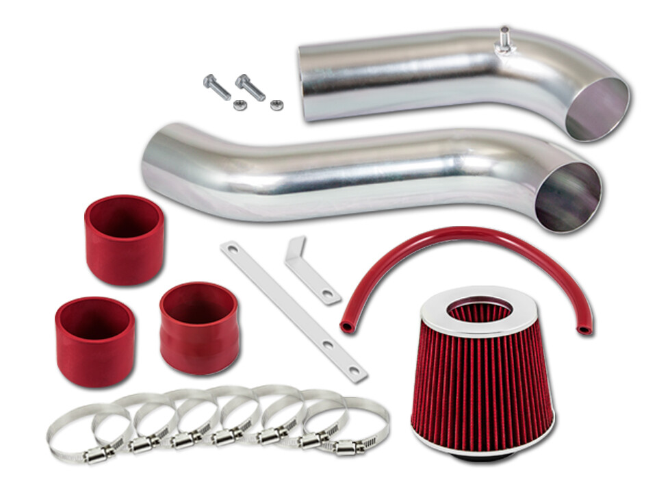 3" Red Cold Air Intake Kit + Filter For 90-97 Ford Thunderbird with 3 ...