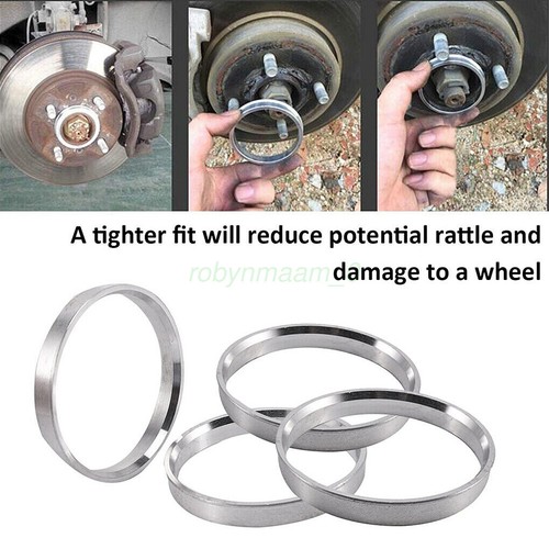 Pack of 4 Car Wheels Hub Rings Aluminum Alloy Centric Spacer Replacing ...