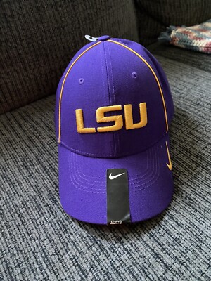 Nike LSU Tigers Baseball Cap Adjustable Purple Dri Fit | eBay