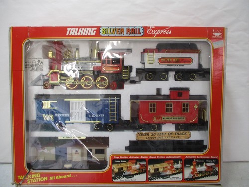 New Bright Talking Silver Rail Express Train Set | eBay