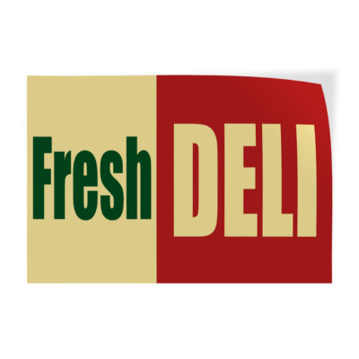Decal Stickers Fresh Deli Food Fair Promotion Business G Vinyl Store ...