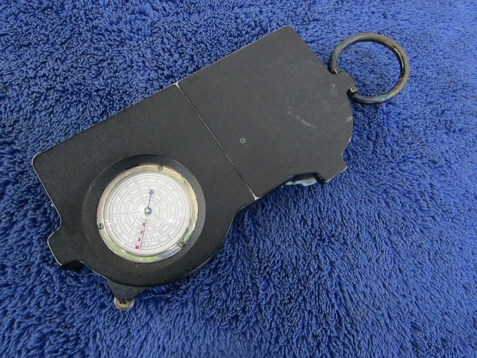 ORIGINAL GERMAN WW2 MILITARY MARCH COMPASS AND CASE MAKER BREITHAUPT ...