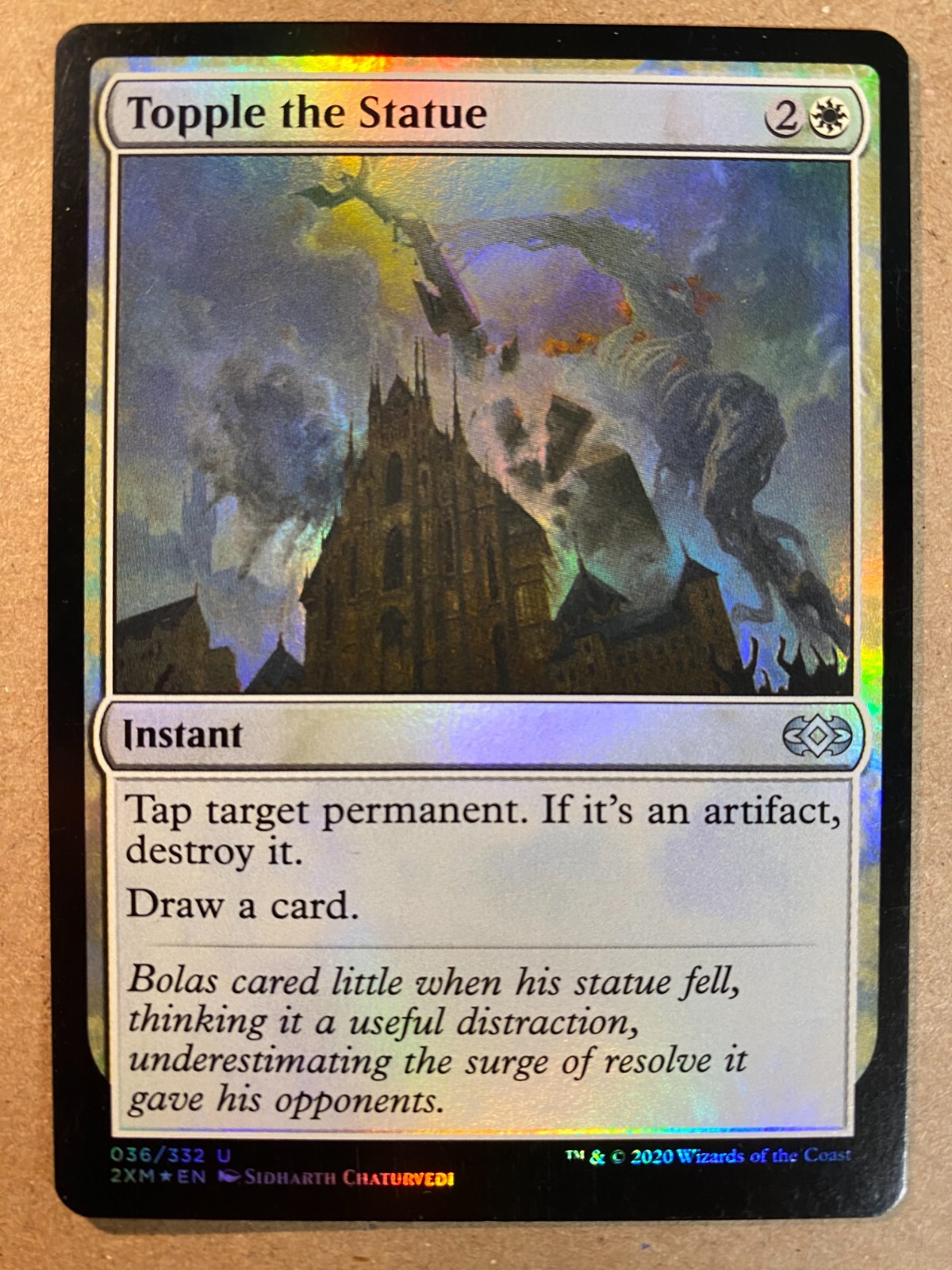 MTG 1x FOIL Topple the Statue Double Masters Pauper Magic the Gathering ...