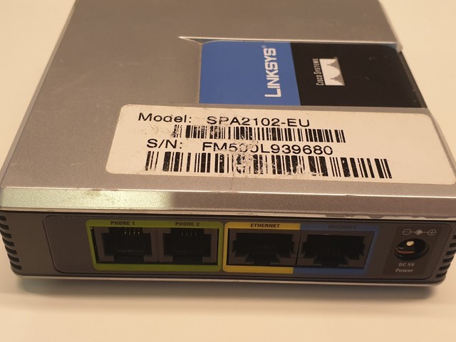 Cisco Linksys SPA2102 Phone Adapter With Router VoIP for sale online | eBay
