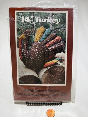 Yours Truly A Patchwork Pattern Turkey Soft Sculpt One 14" Decor | eBay