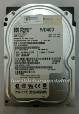WD Protegé WD400EB-11CPF0 40GB IDE/PATA Desktop Drive DCM:HSCBNV2A Rev ...