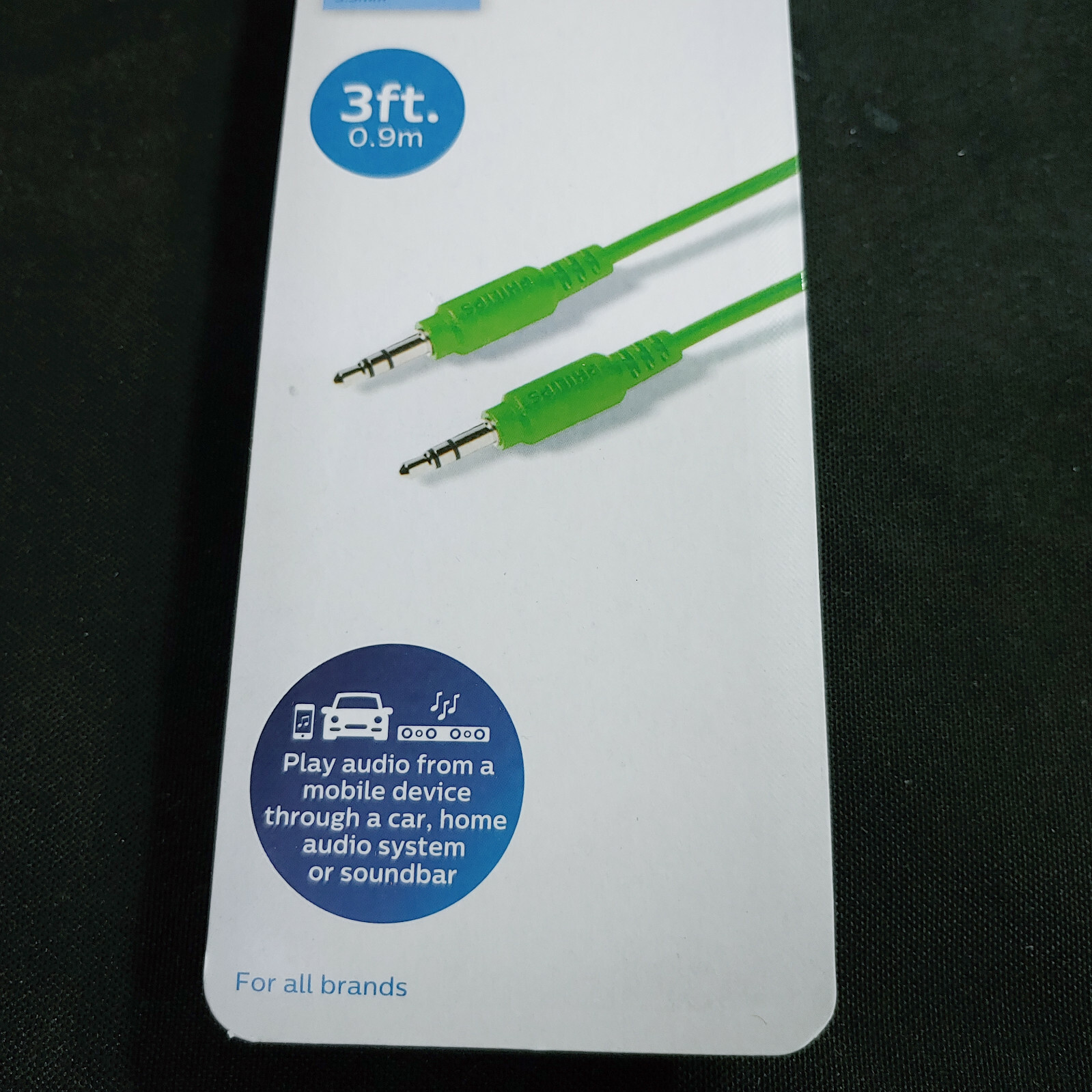 Philips 3.5mm Audio/Video Cable 3 Ft Green for sale online | eBay