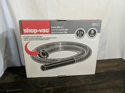 Shop Vac Lock On Hose Kit With Adapters New 8 Foot 1 - 1/4 Inch | eBay