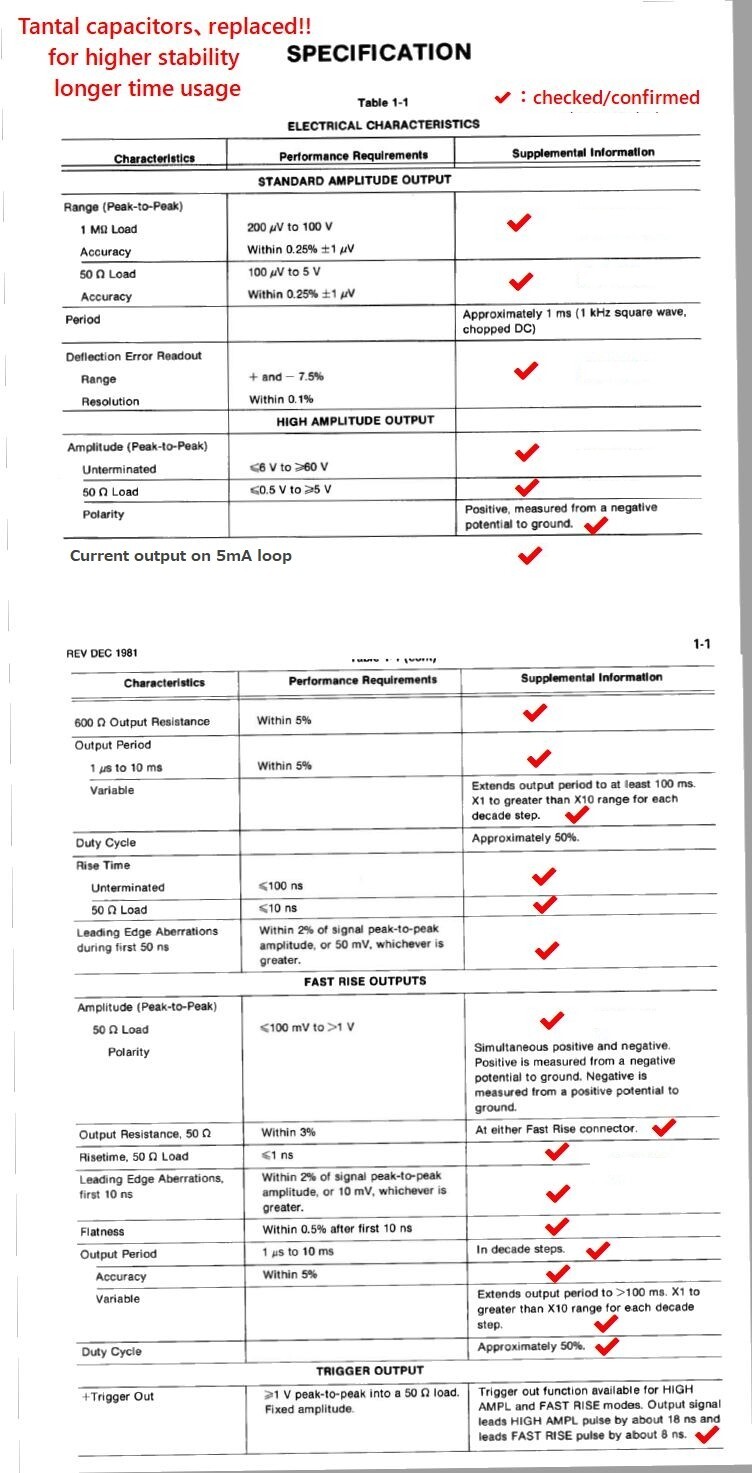 Tektronix PG506 CAL generator(used, full functional, refurbished-cap replaced) | eBay