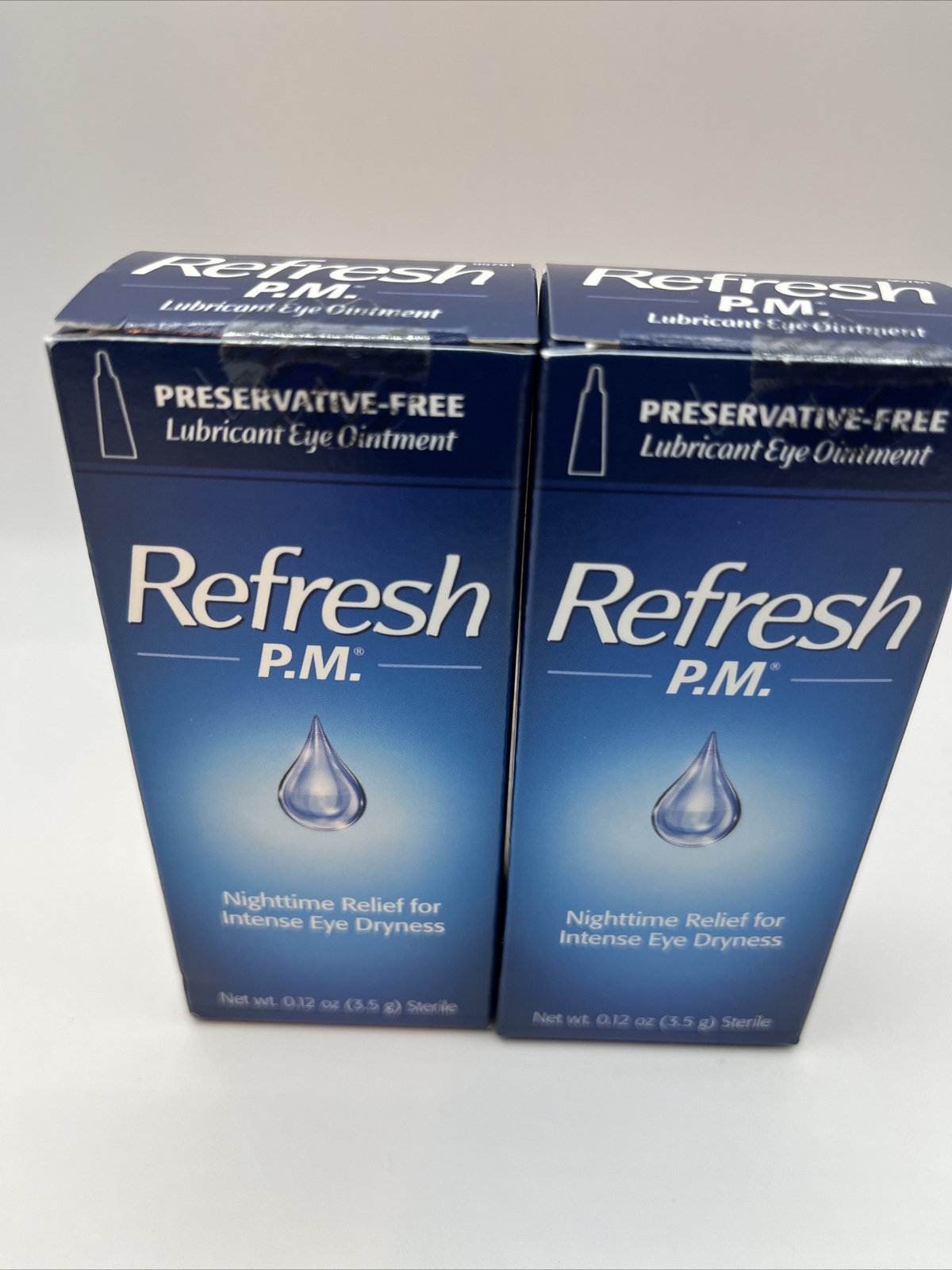 (2) Refresh PM Lubricant Nighttime Eye Ointment New Sealed - Exp 06/ ...