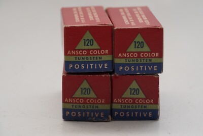 Ansco 120 Color Positive Film Tungsten Expired 1953 NOS Lot Of 4 | eBay