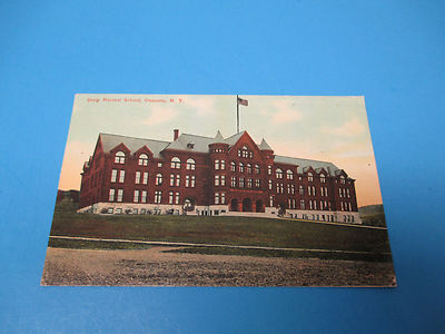 State Normal School Oneonta NY 1913 Postmarked Vintage Color Postcard ...
