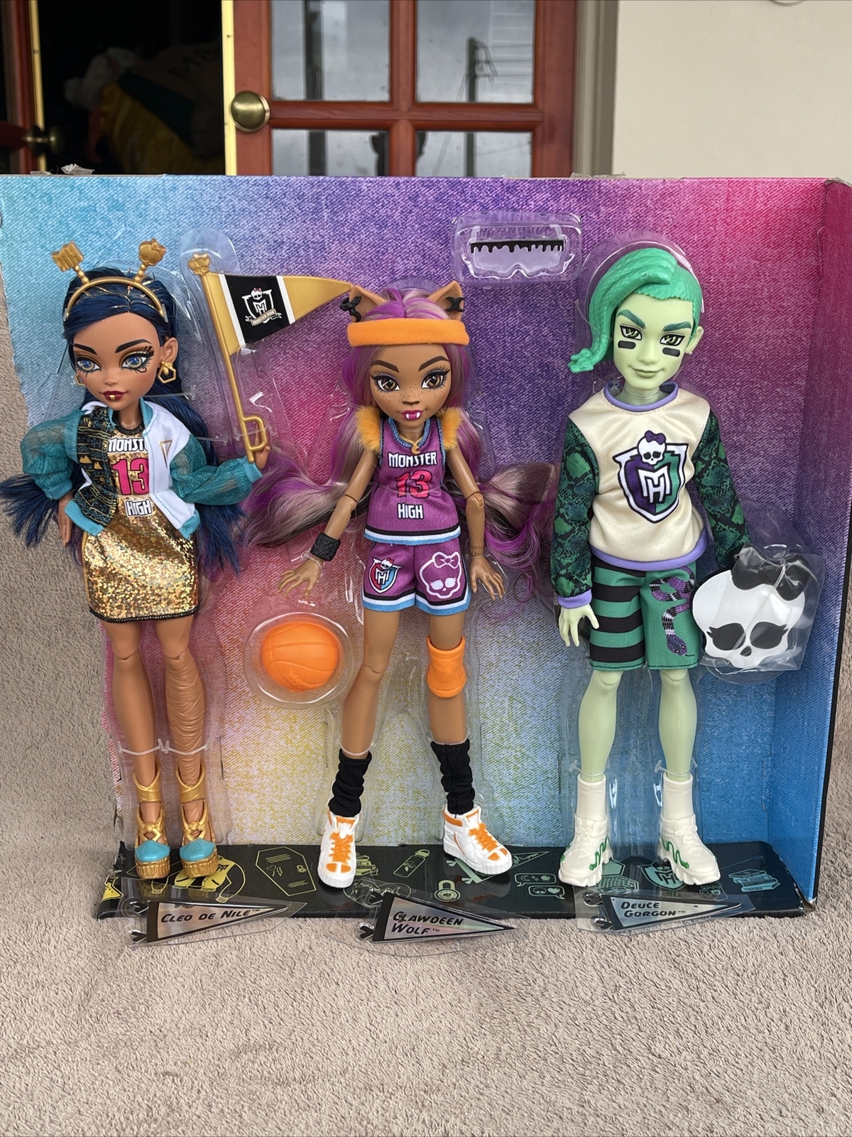 Monster High Ghoul Spirit G3 Doll Deuce Gorgon, Cleo De Nile & Clawdeen ...