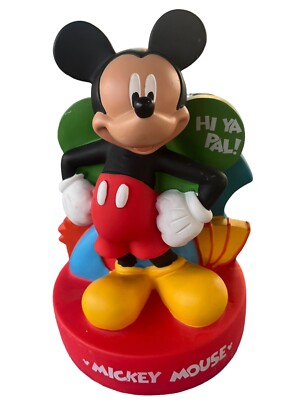 Vintage Disney Plastic Mickey Mouse Piggy Bank | eBay