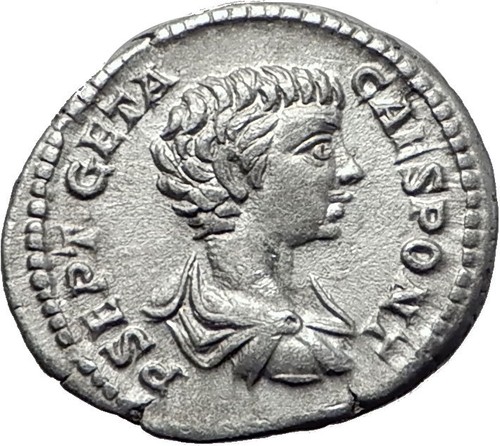 GETA 199AD Rome Silver Authentic Ancient Roman Coin Nobilitas Palladium ...