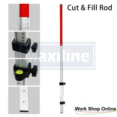 Cut and Fill Grade Rod for Rotary Laser Level Cross Line Laser Level | eBay