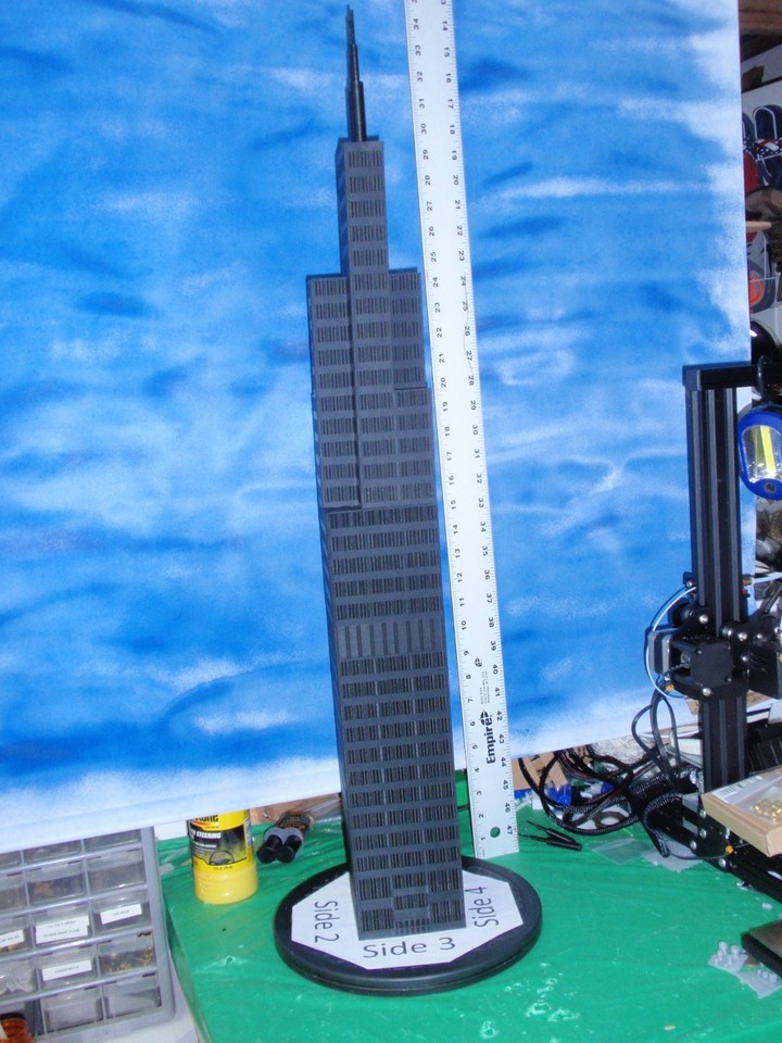 N Scale High Rise / Office Building Based On The Willis Tower Chicago ...