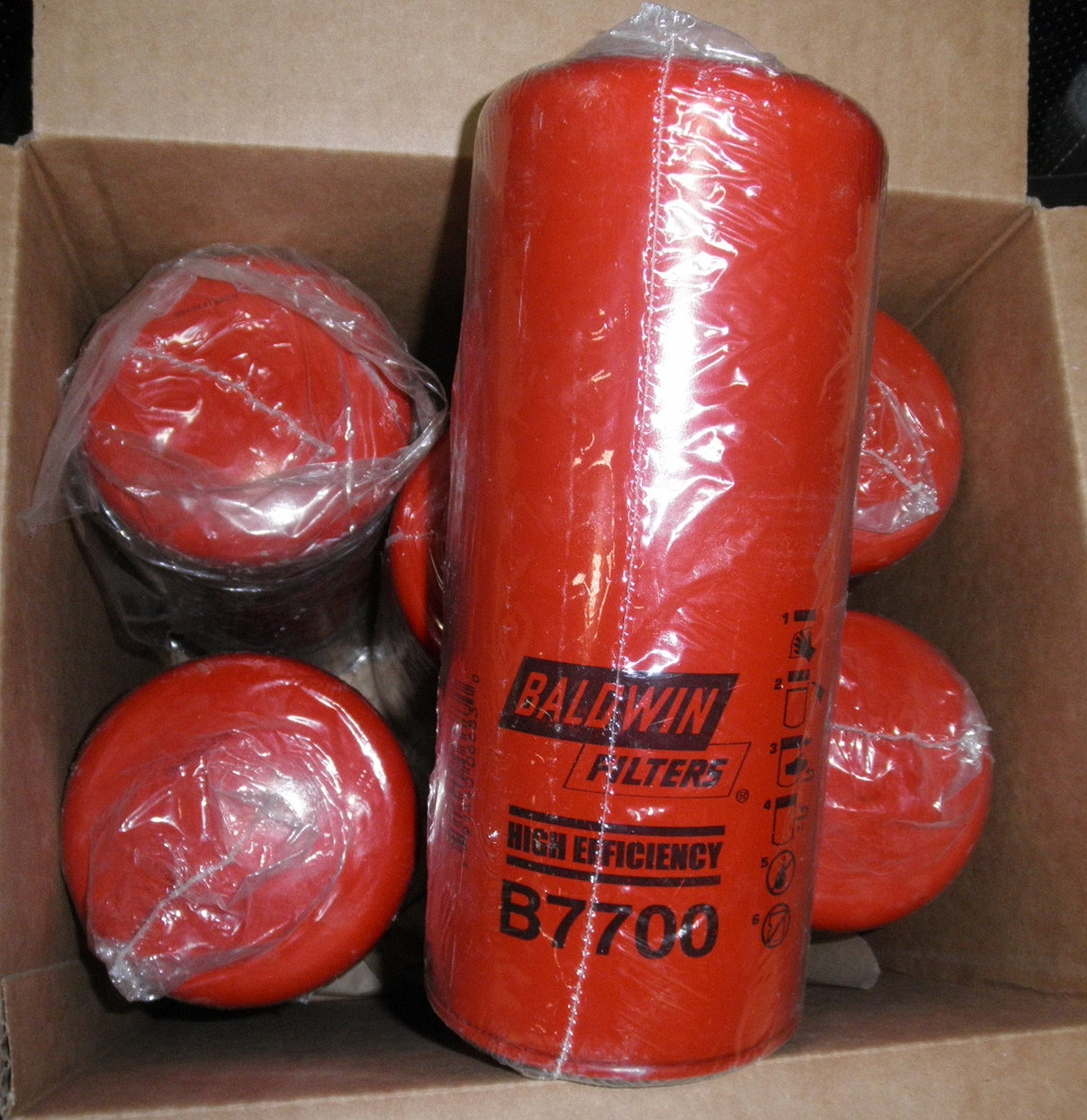 Qty 6 B7700 Baldwin Oil Filters 1R1807 57791 High Efficiency 2910-01 ...