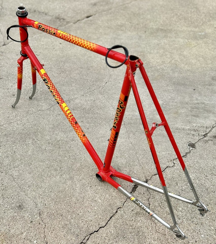 Columbus SPX Rossin Frameset Vintage Bike Lugged Frame Fork Pantograph ...