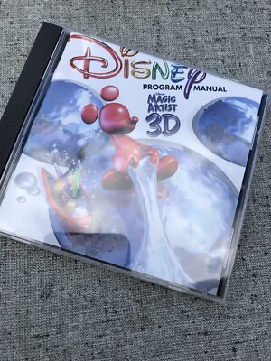 Disney Magic Artist 3D Computer Drafting Software Sculpt & Design 2000 ...