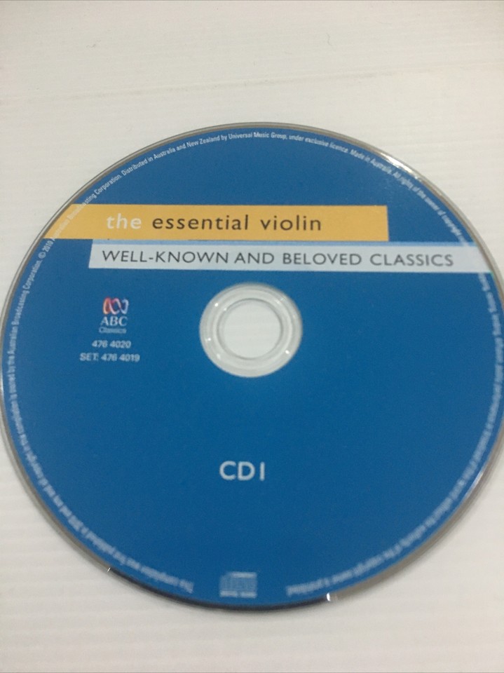 The Essential Violin Well-Known And Beloved Classics CD Disc 1 + 2 Only ...