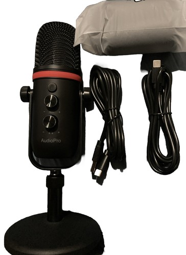 AUDIOPRO USB Microphone Computer Condenser Gaming Mic (PC/Laptop/Phone ...
