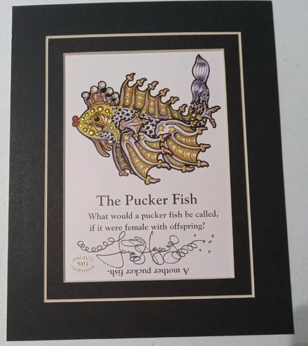 Jamie Hayes New Oreans Art 6 Signed Prints Frog Sun Moon Pucker Fish ...