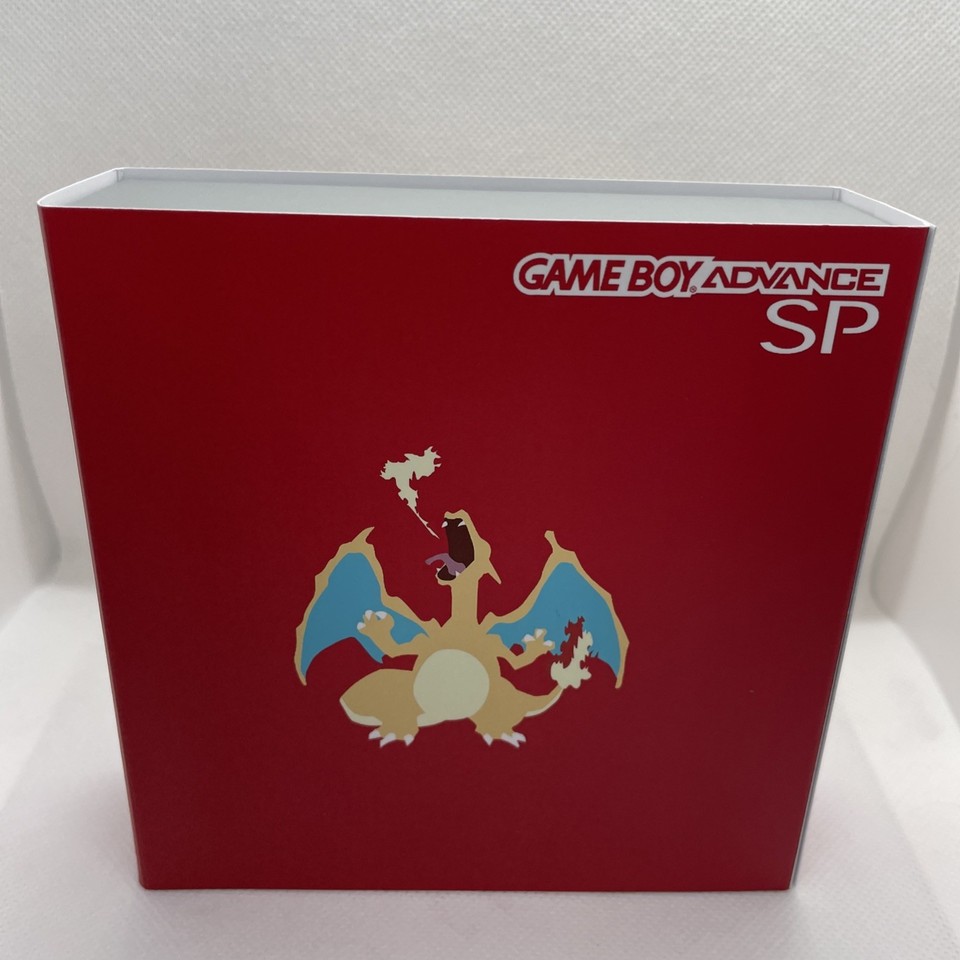 Nintendo GBA Game Boy Advance SP Pokemon Charizard 🔥 Edition IPS Screen ...