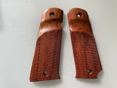 Wood Grip For Llama 1911 Full Size IXA, .45ACP .38 super Checker grips ...