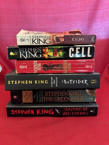 Stephen King 6 Book Lot Signet Paperbacks Cujo Gerald’s Game Cell ...