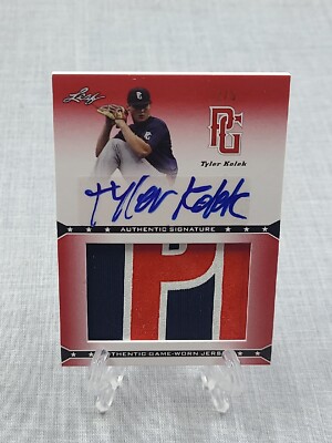 2013 Tyler Kolek 2/5 Leaf Perfect Game #JA-TK2 Jersey Autograph Rookie ...