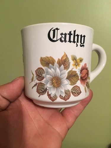 Cathy Coffee Mug/cup With Flowers Papel | eBay