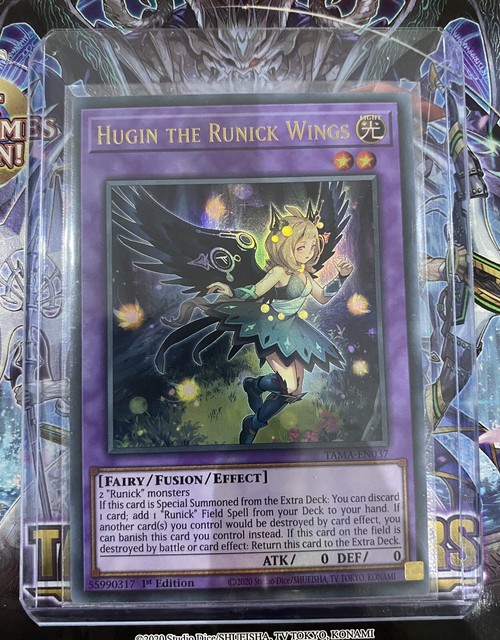 Yu-Gi-Oh! TCG Hugin the Runick Wings Tactical Masters TAMA-EN037 1st ...