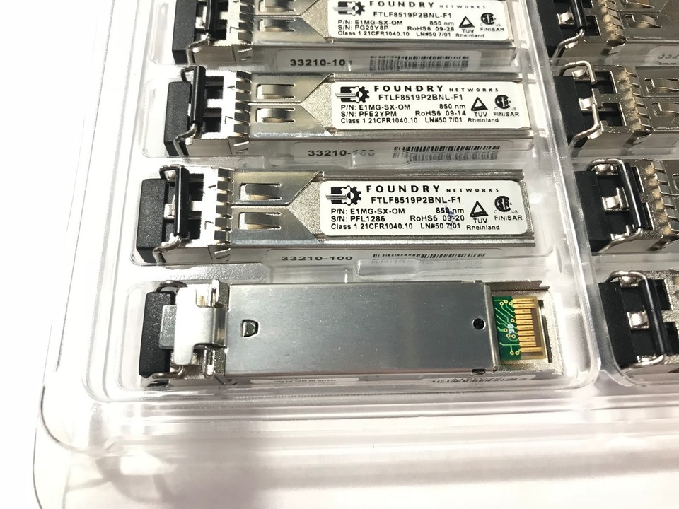 Brocade Foundry E1MG-SX-OM 33210-100 SFP w/60 days WRTY 100+ pieces | eBay