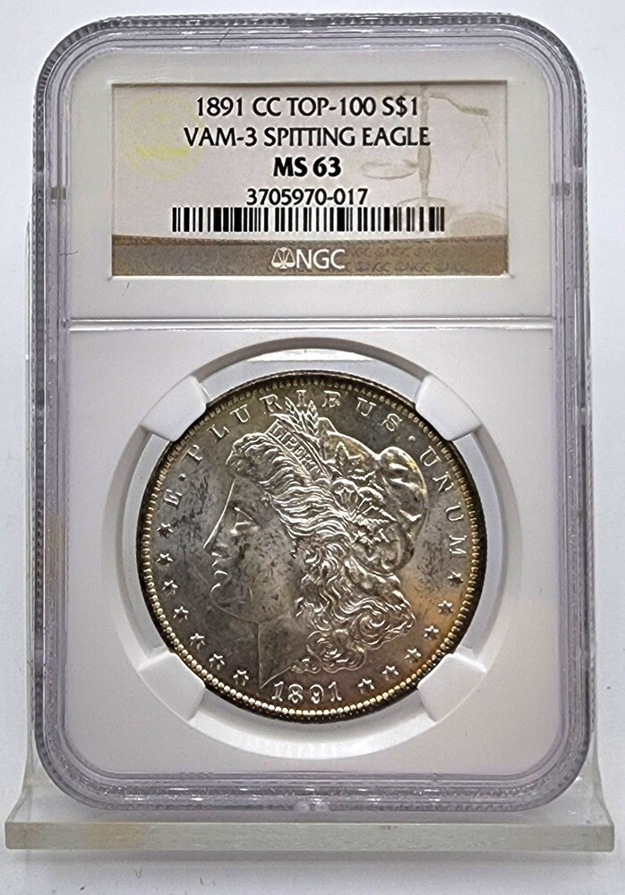 1891 CC Top-100 S$1 Vam-3 Spitting Eagle | eBay