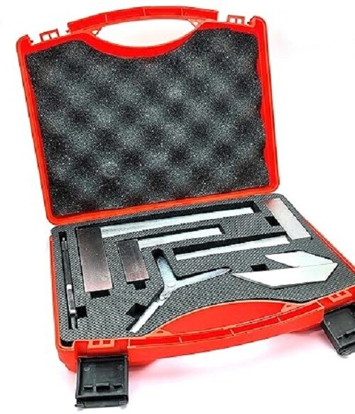 6Pcs Engineer Kit: Try Squares, Center Square, Scriber & Finder - USA ...