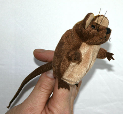 PLUSH SOFT TOY Puppet Company 2235 Mini Brown Mouse Character Finger ...