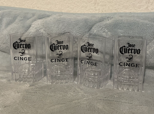 4 - Jose Cuervo CINGE Cinnamon Flavored Tequilla Scorpion Shot Glasses ...