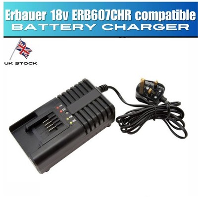 Erbauer 18v ERB607CHR compatible fast Battery Charger ERI606BAT ...
