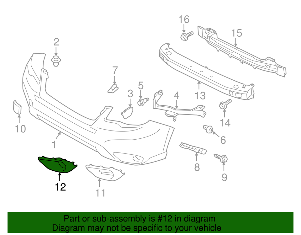 Genuine Subaru Fog Lamp Bezel 57731sg020 | eBay