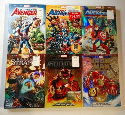 Marvel Animated DVD Lot Of 6. Iron Man, Avengers, Doctor Strange | eBay